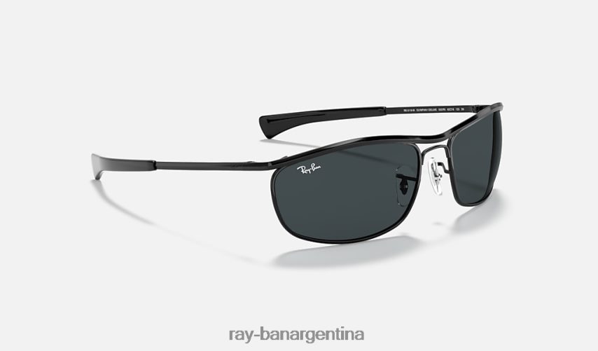 Ray-Ban olímpico i de lujo LJV8V790 Gafas de sol negro pulido/azul ...