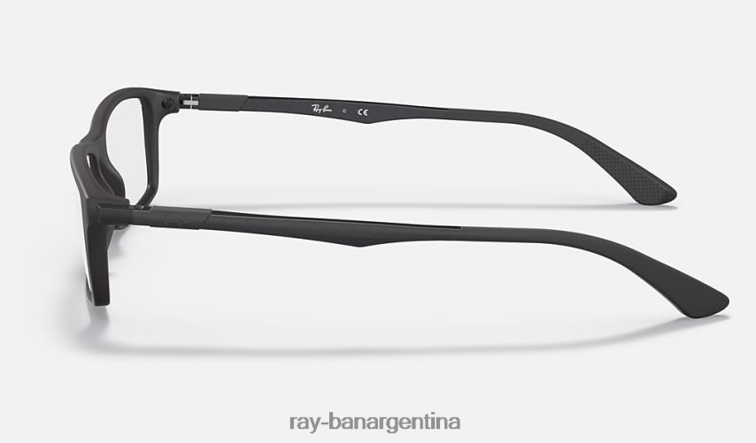 Ray-Ban rb7017 óptica LJV8V1908 los anteojos negro mate hombres ...