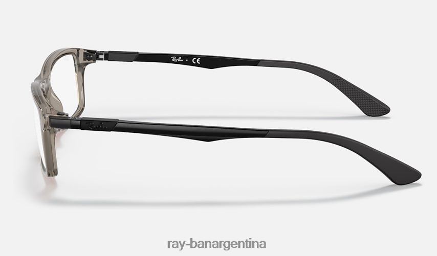Ray-Ban rb7017 óptica LJV8V1910 los anteojos gris transparente pulido ...