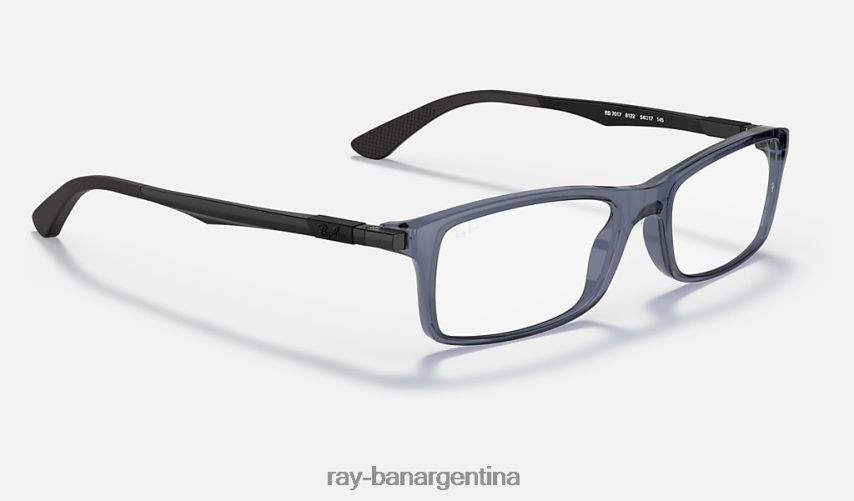 Ray-Ban rb7017 óptica LJV8V1911 los anteojos azul transparente pulido ...