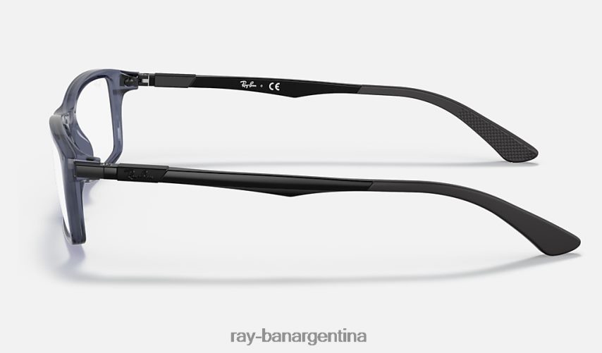 Ray-Ban rb7017 óptica LJV8V1911 los anteojos azul transparente pulido ...