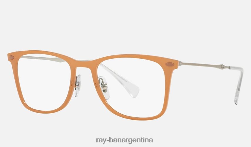Ray-Ban rb7086 óptica LJV8V2506 los anteojos marrón claro pulido ...